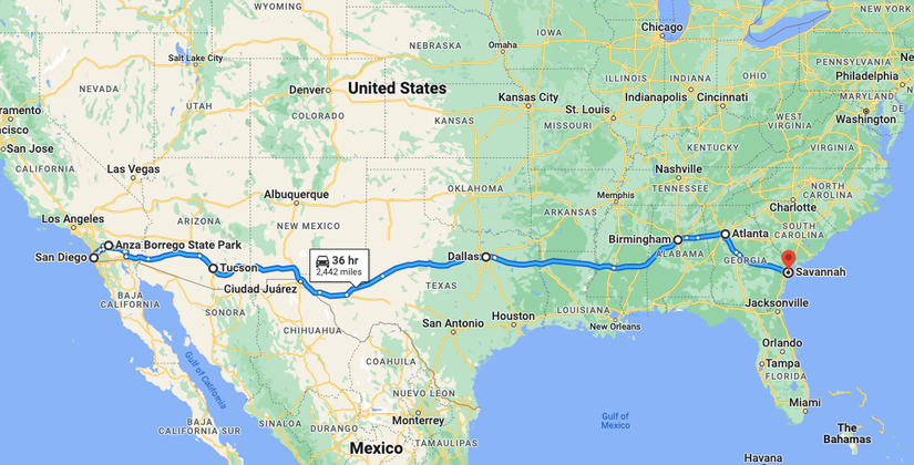 Distance From Atlanta Ga To Columbia Sc