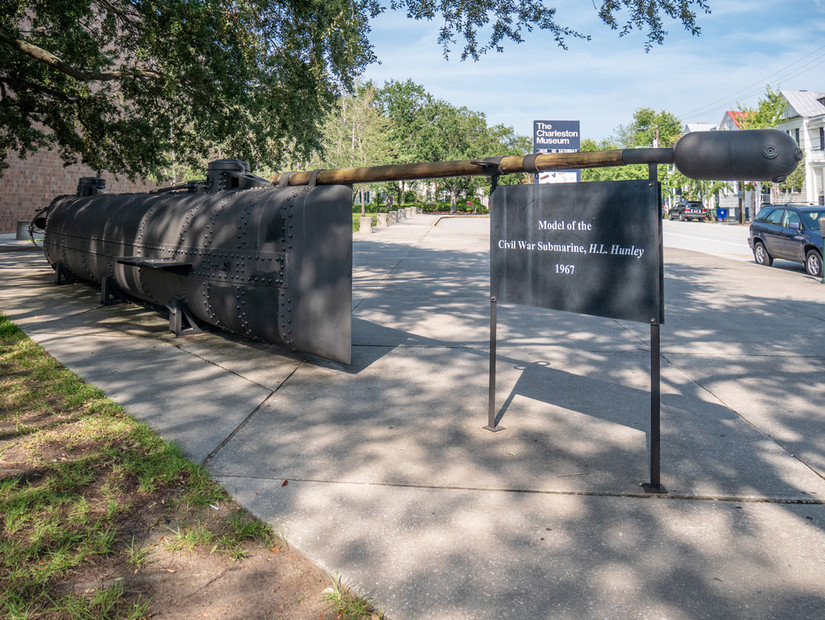 See The First Successful Combat Submarine In Charleston Built During ...