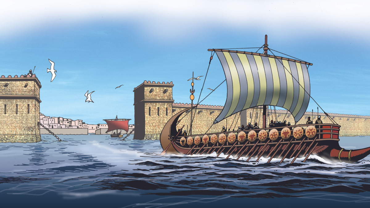 The Remains Of The Great Artificial Harbor Of Carthage Are Still ...