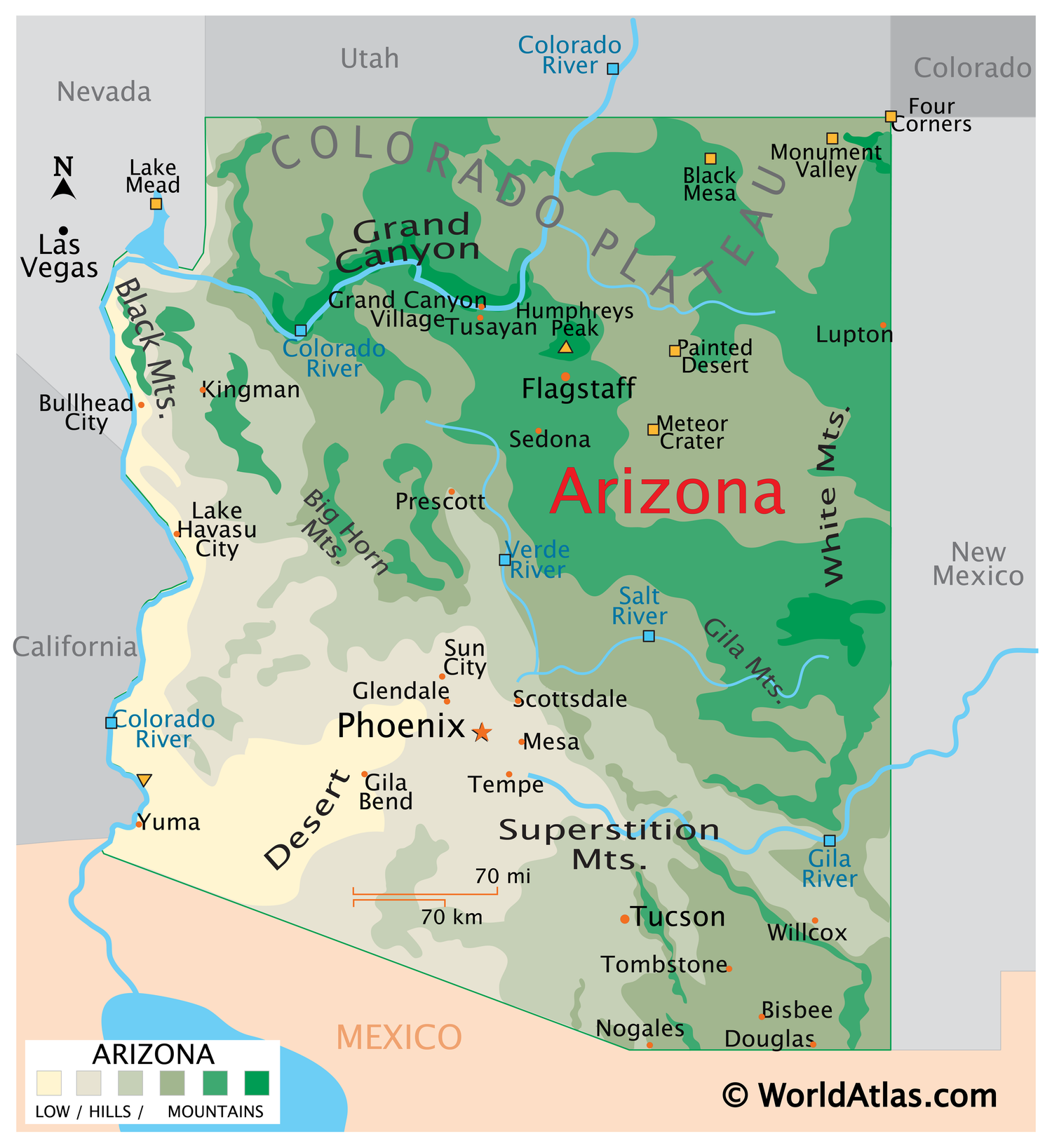 Arizona - Maps | TheTravel