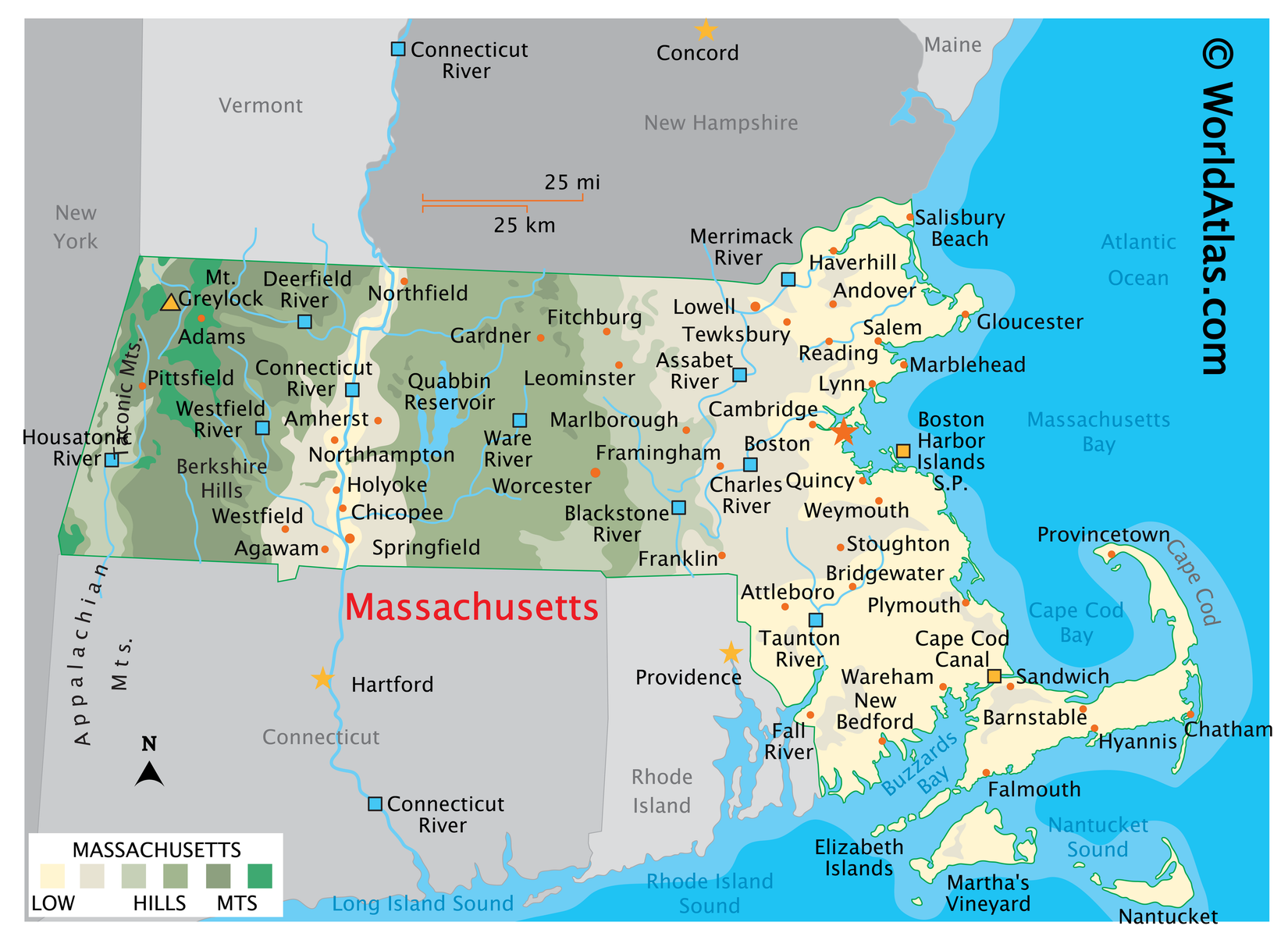 Massachusetts - Maps | TheTravel