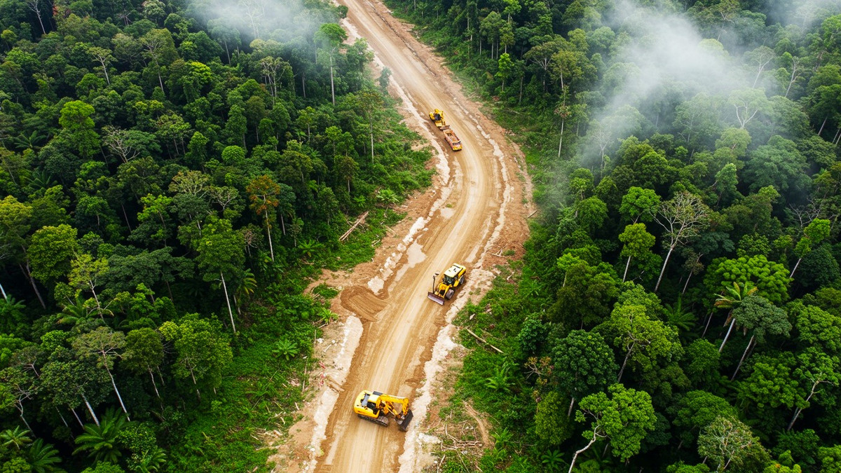 Amazon Rainforest Trees Allegedly Cut Down To Build New Road For ...
