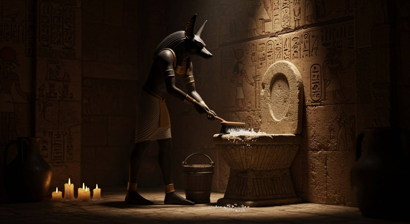 Hilarious Ancient Egyptian God Also Had The Grossest Job