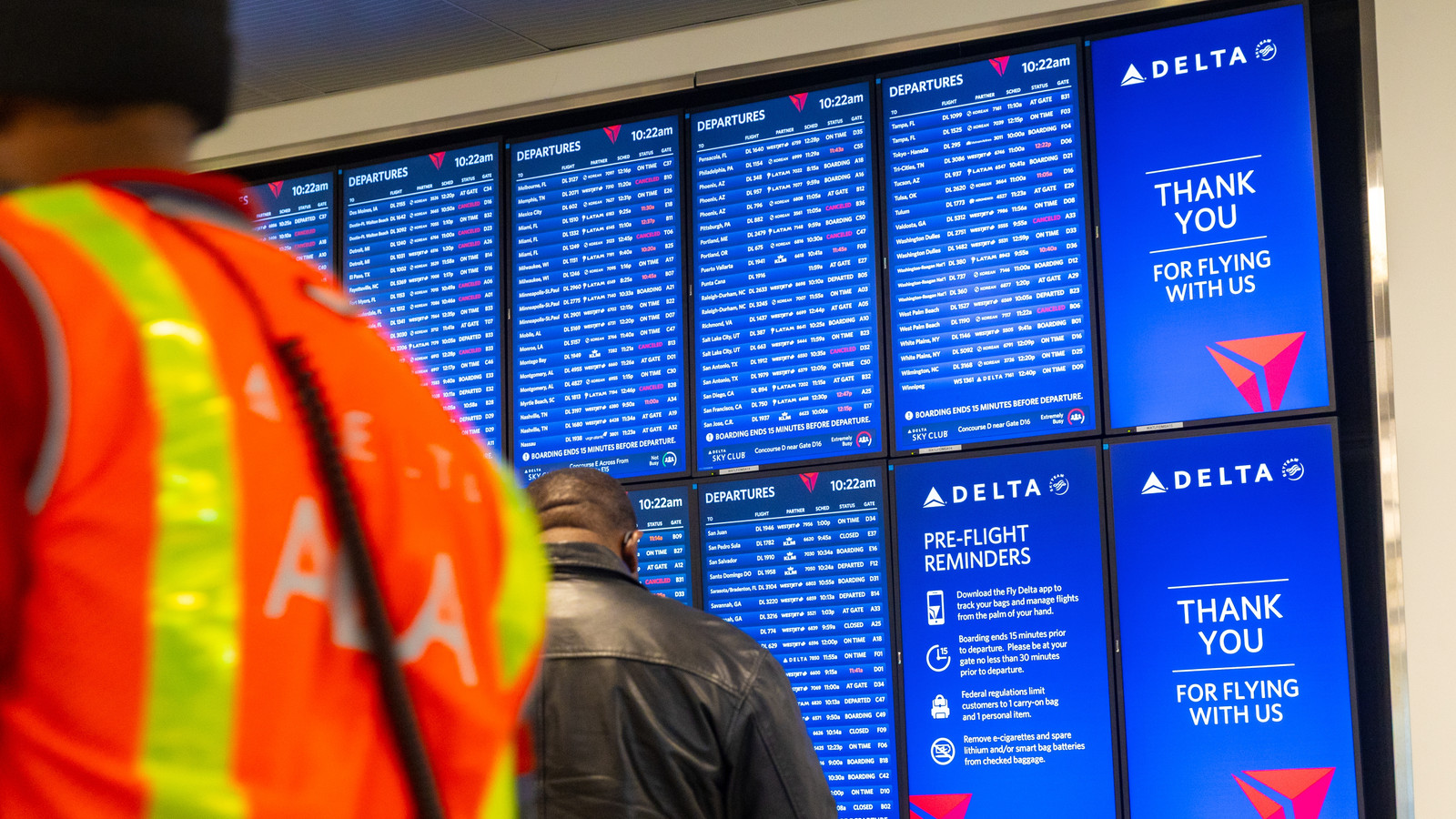 Delta Air Lines And United Airlines Increase Delays During First Week ...