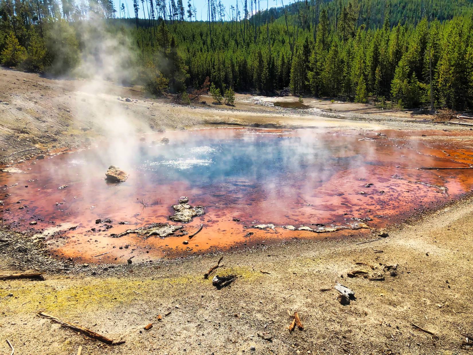 Yellowstone National Park's Most Acidic Natural Wonder Returns After ...